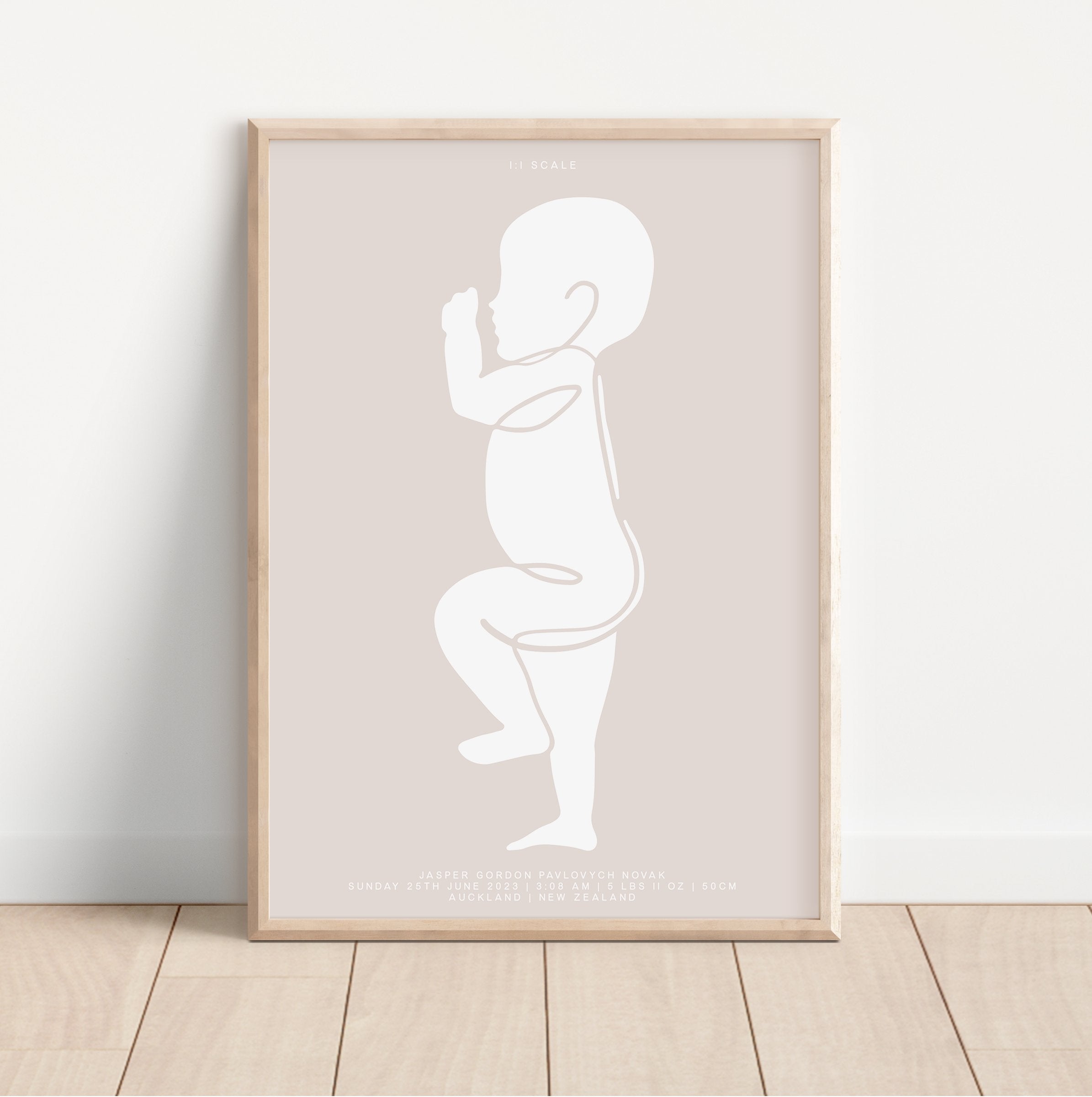 Birth Detail Prints – inkling.nz
